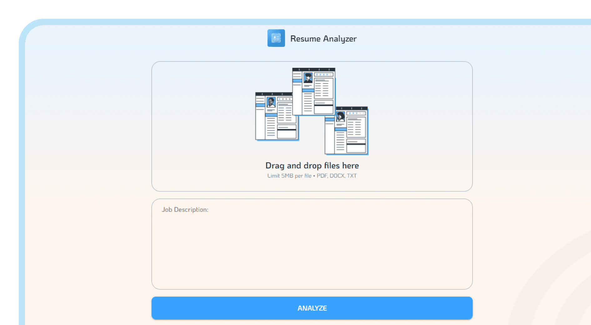 Resume Analyzer - WebOsmotic